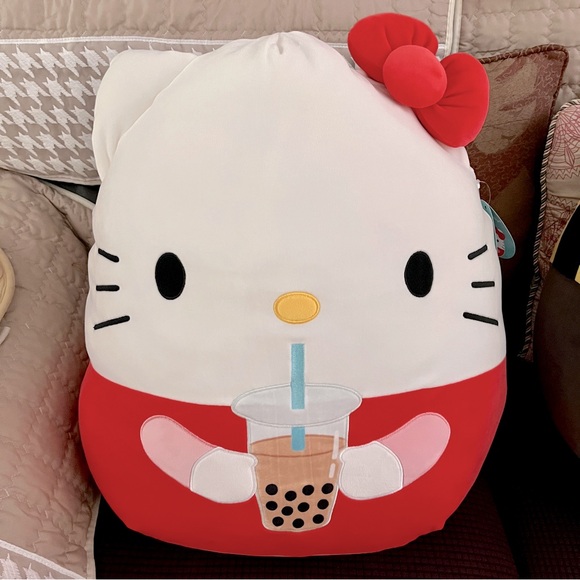 Squishmallows | Toys | Hello Kitty With Boba Tea Jumbo Squishmallow Nwt ...
